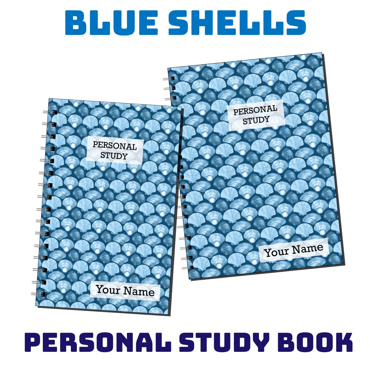 Blue Shells Theocratic Personal Study Notebooks, ocean, sea, beach | MG ...