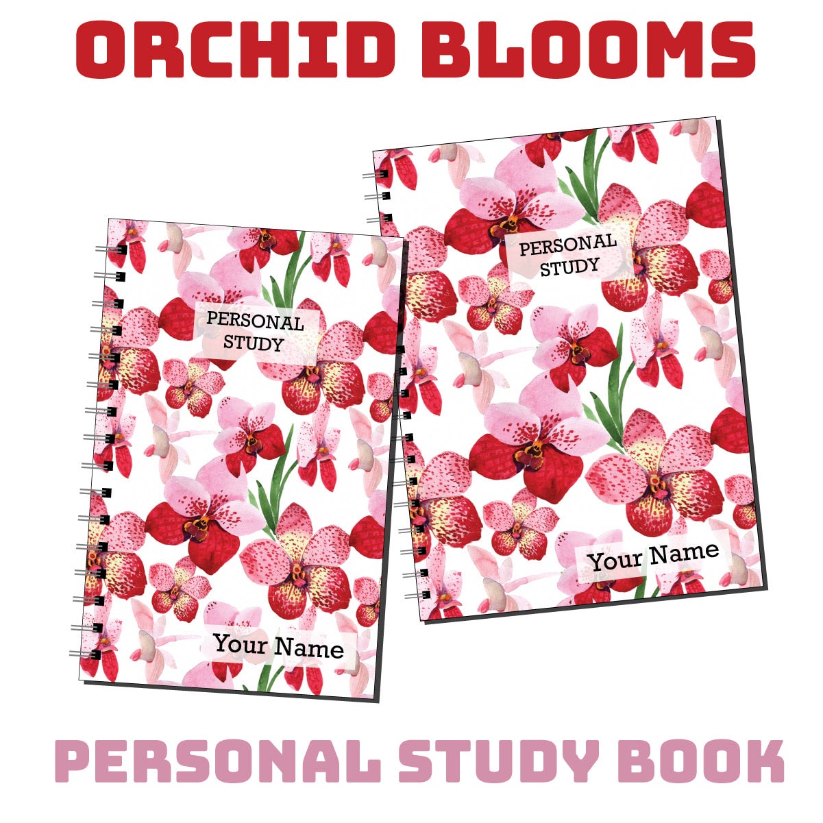 Orchid Bloom Theocratic Personal Study Notebooks | MG Stickers And More
